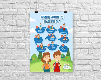 Morning Routine Chart - Etsy