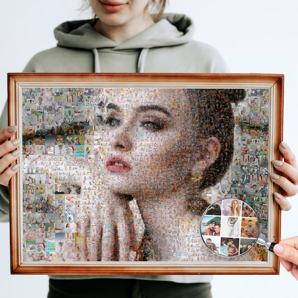 Custom Photo Mosaic Print Art Designed - Etsy