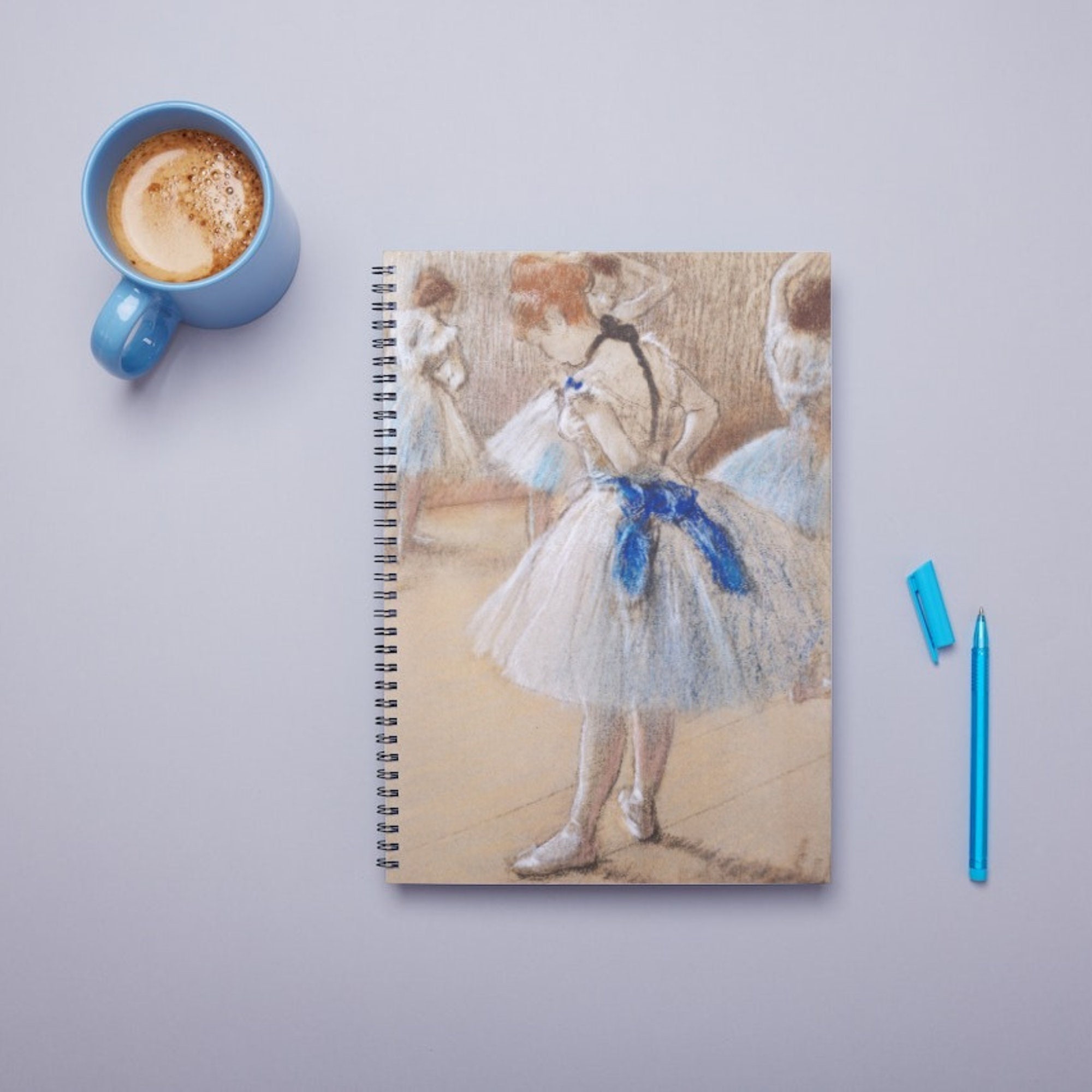 Ballet Coquette Aesthetic Cute Spiral Notebook of Edgar Degas's Famous ...