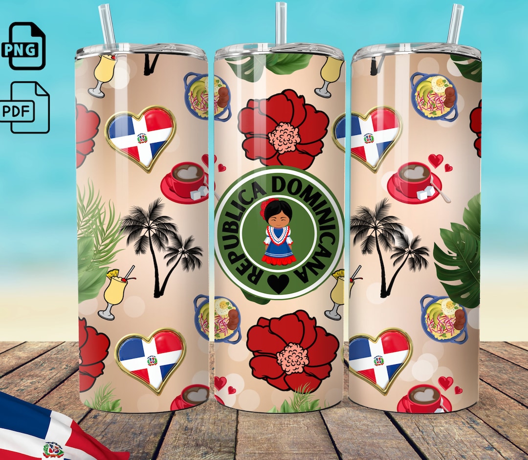 I Love Dominican Republic Tumbler/ 20oz/ RD/ Dominican Soy/ PNG /playa ...