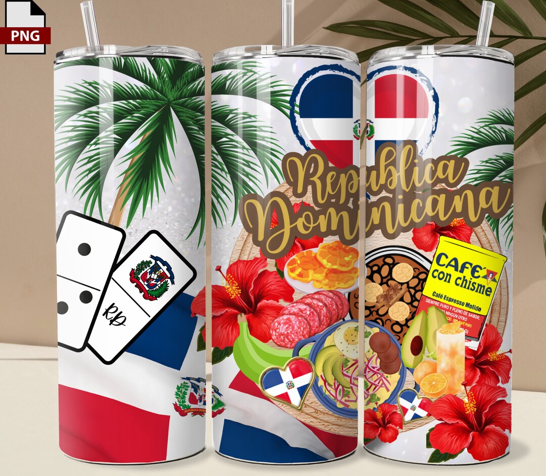 Typical Food Dominican Republic Tumbler Wrap / 20oz/ RD/ Dominican Soy ...