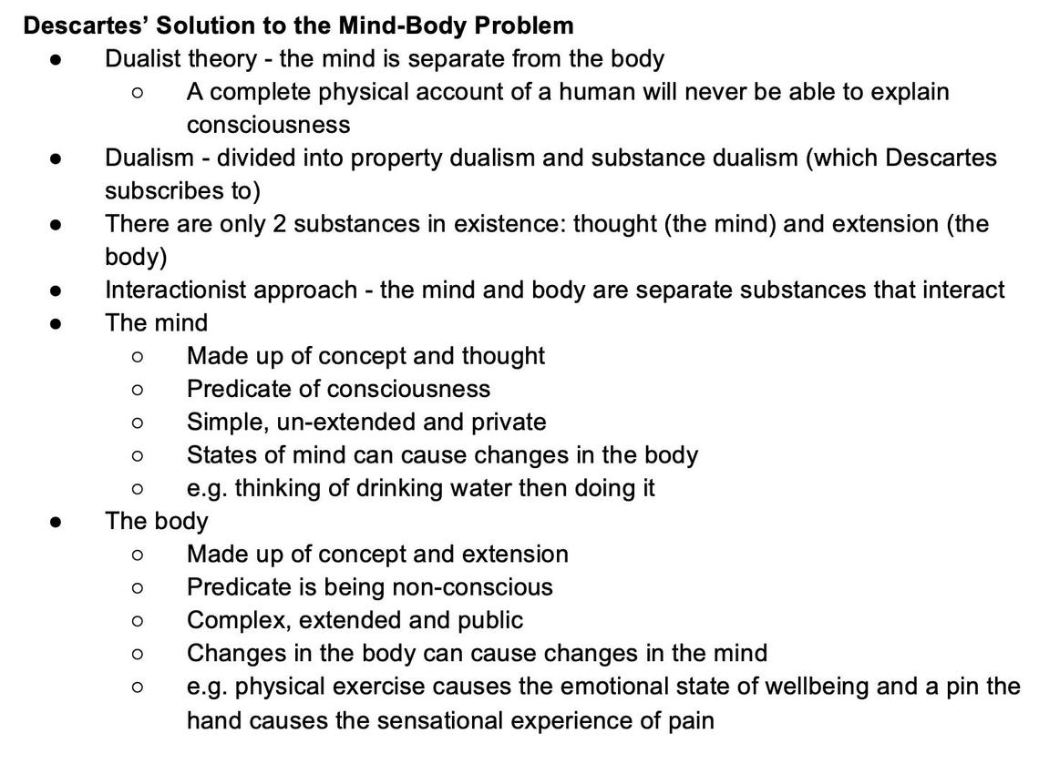 IB Philosophy Being Human Revision Notes - Etsy