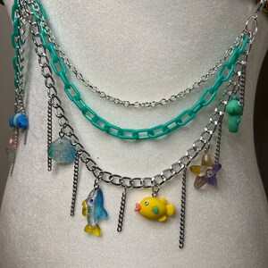 UNDER THE SEA Attachable Chain - Handmade Festival/rave Chain, Rave ...