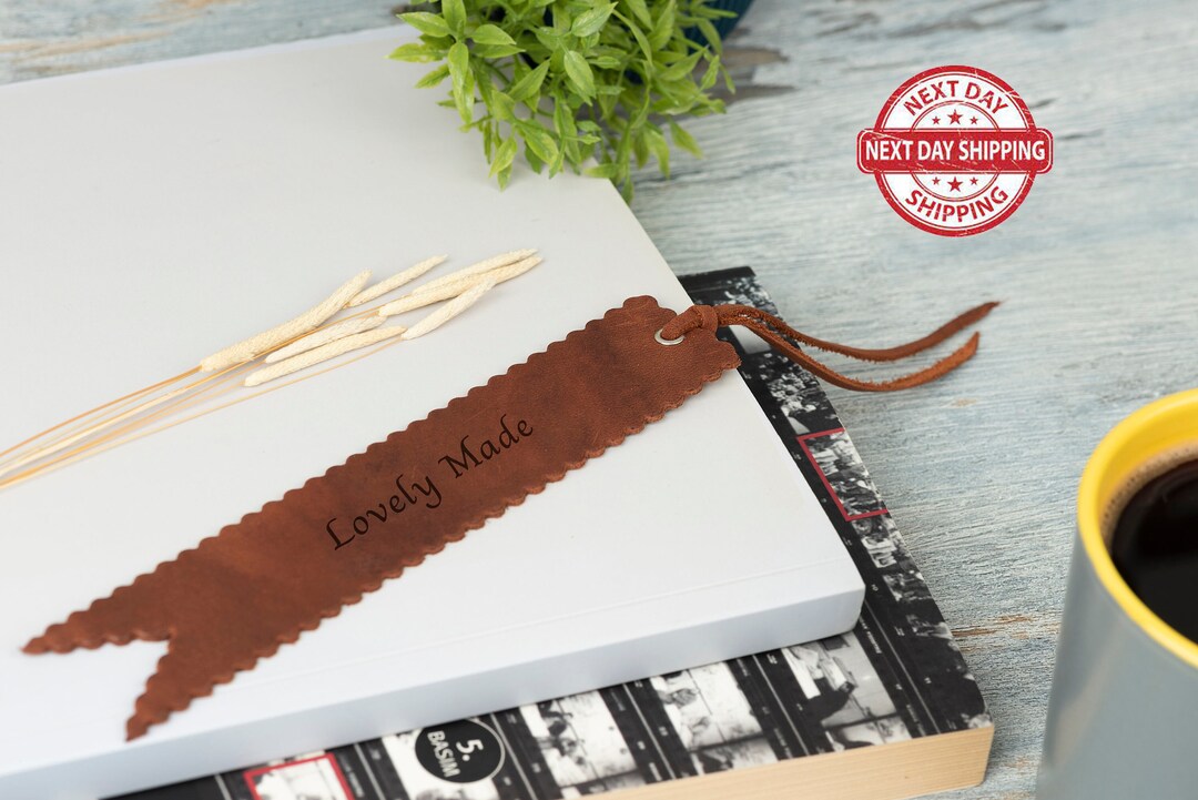 Personalized Bookmark, Leather Bookmark, Bookmark, Bookmarks, Custom ...
