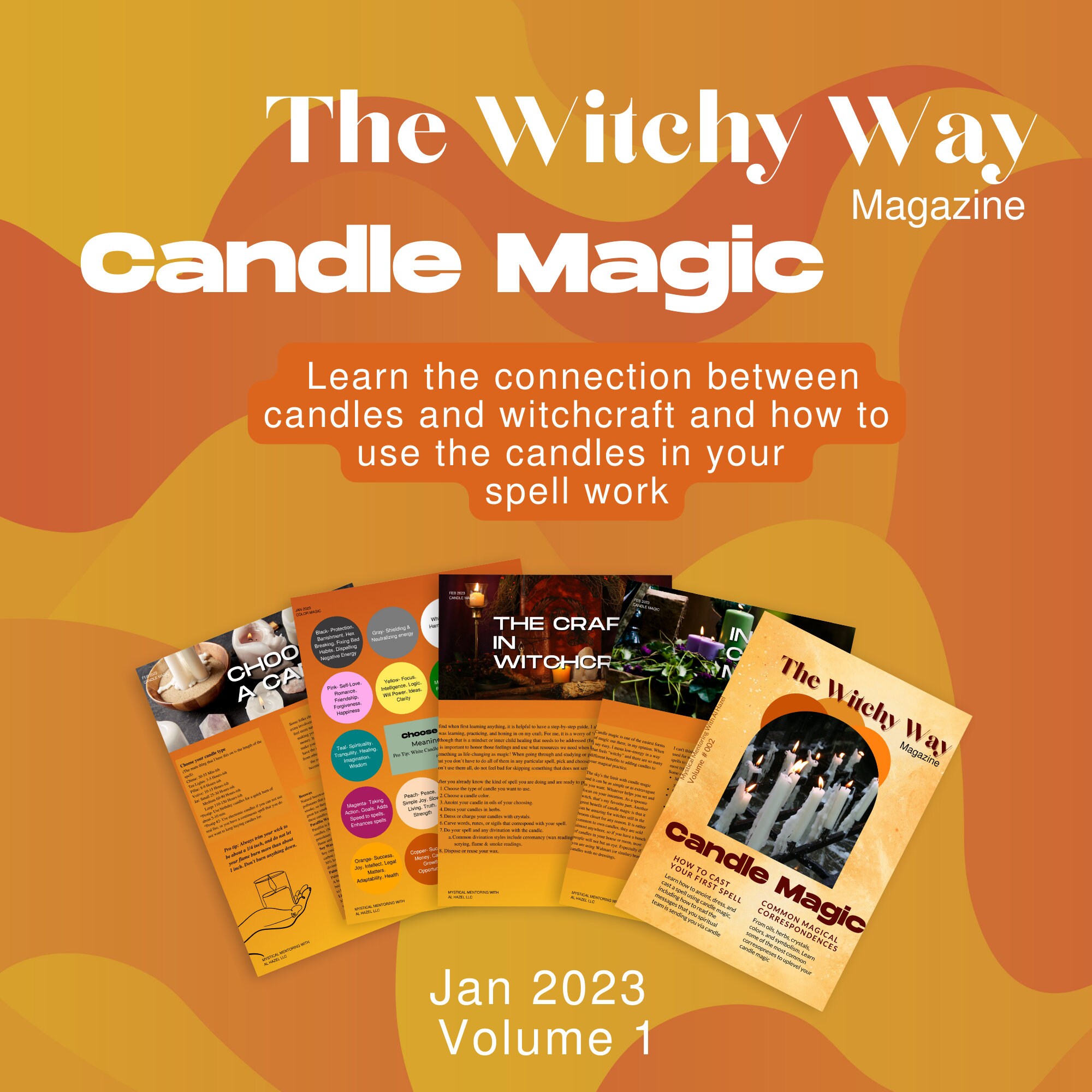 Witchcraft Magazine, Candle Magic, Guides for Witches, Witchy Printable ...