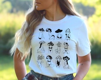 Mushroom Pinup Shirt - Etsy