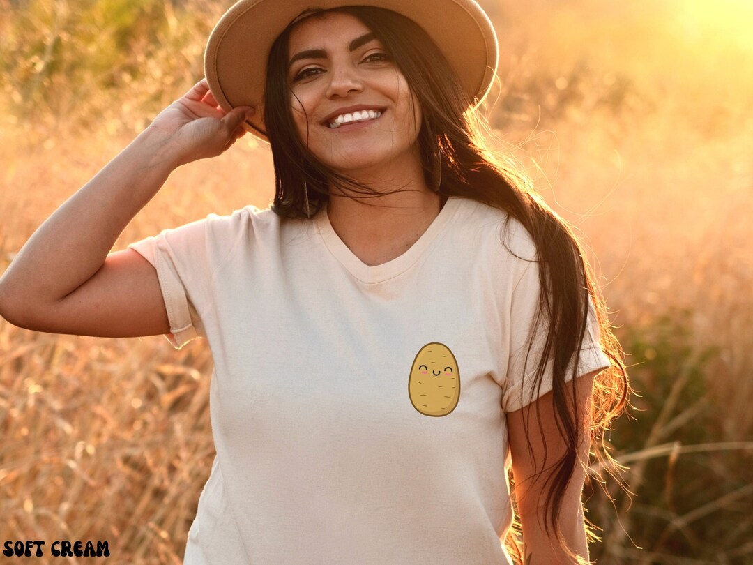 Kawaii Potato Shirt, Cute Baked Potato Tshirt, Funny Tater Tee ...