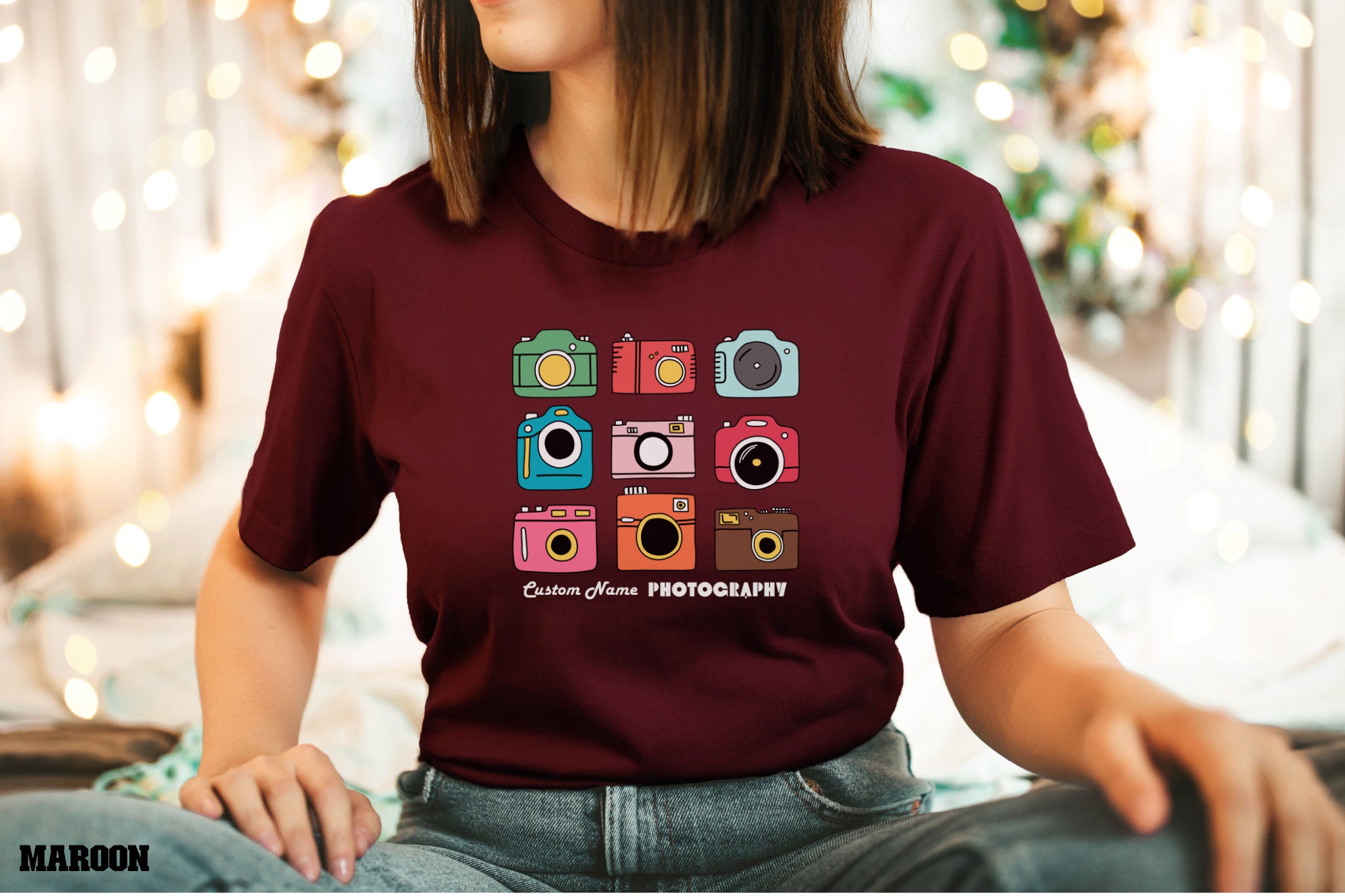 Personalized Photography Shirt, Custom Photo Business Name Tshirt ...