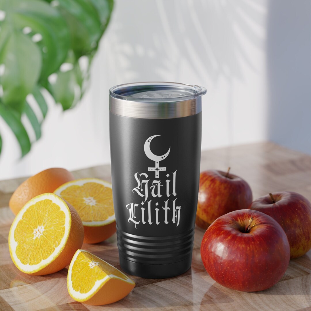 Hail Lilith Tumbler, Mother of Demons, Witchy Coffee Cup, Gothic Hot ...