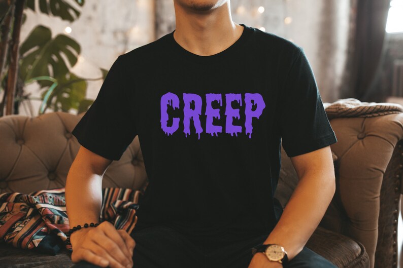 Creep Shirt, Creepy Halloween Shirt, Grunge Style, Slime Splat Tee ...