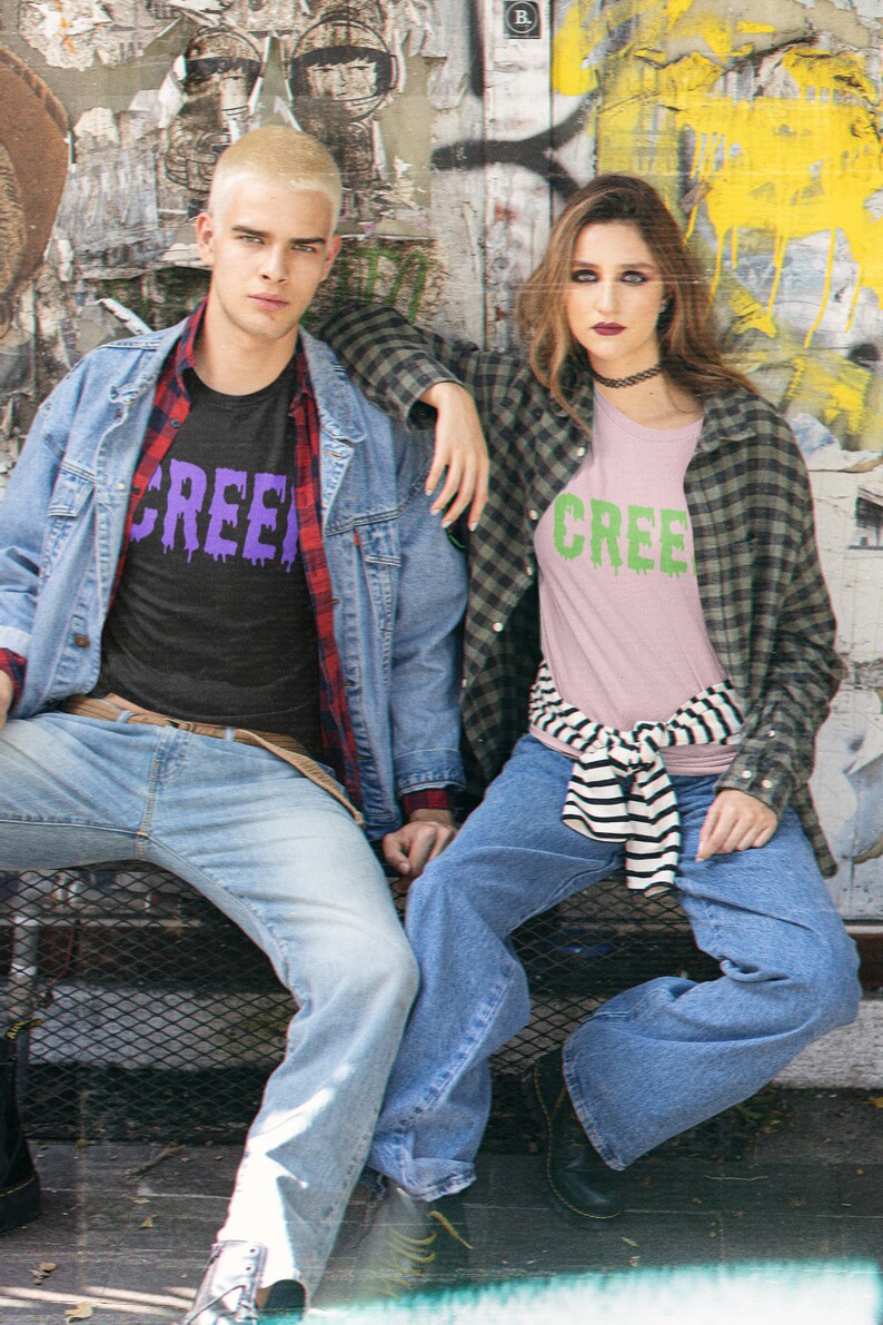 Creep Shirt, Creepy Halloween Shirt, Grunge Style, Slime Splat Tee ...
