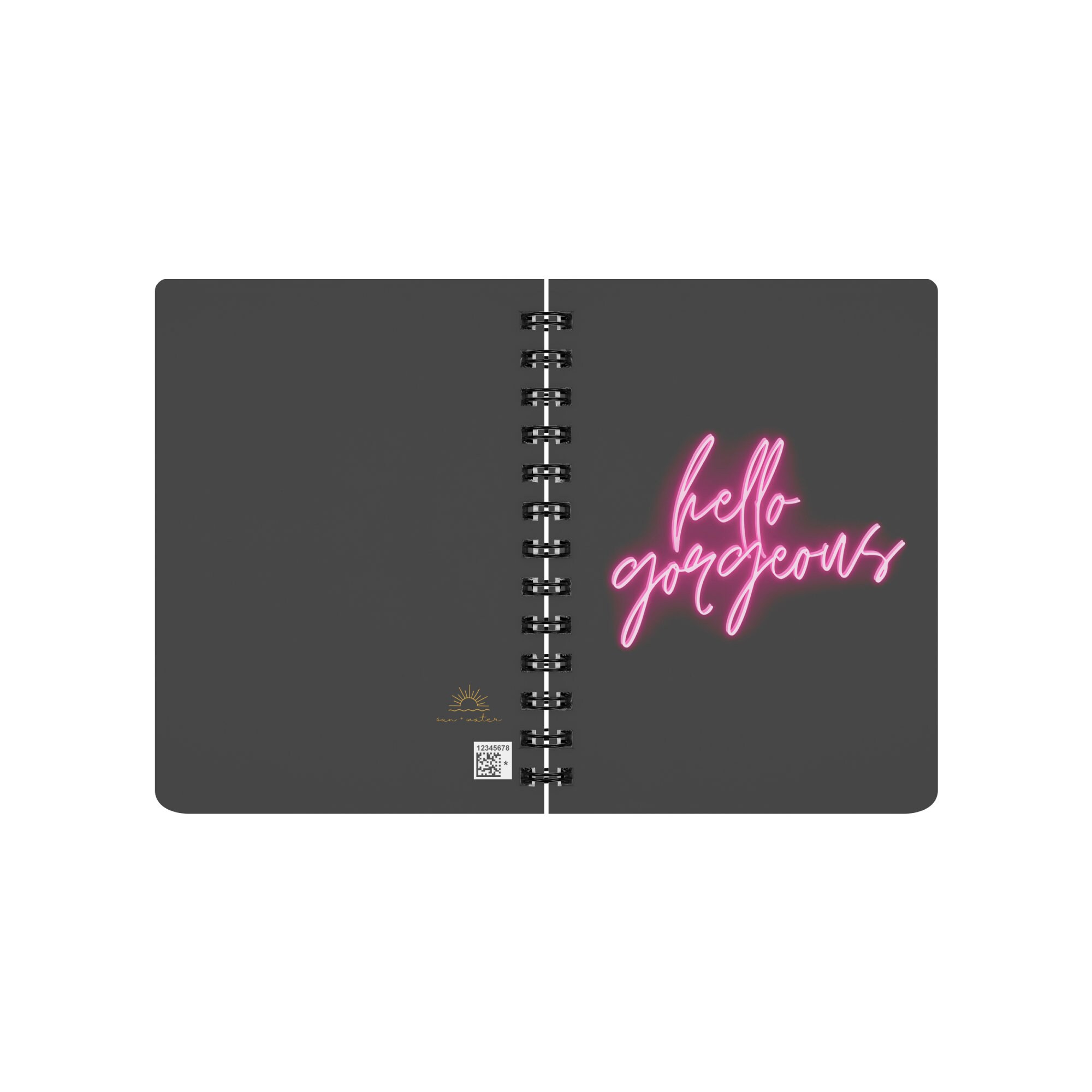 Neon Hello Gorgeous Spiralbound Notebook | Journal | Diary | Gift for ...