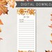 Fall Themed to Do List Pumpkin and Leaves Digital Download - Etsy