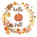 Hello Fall Wall Art, Digital Download, Multiple Sizes, PNG, JPG - Etsy