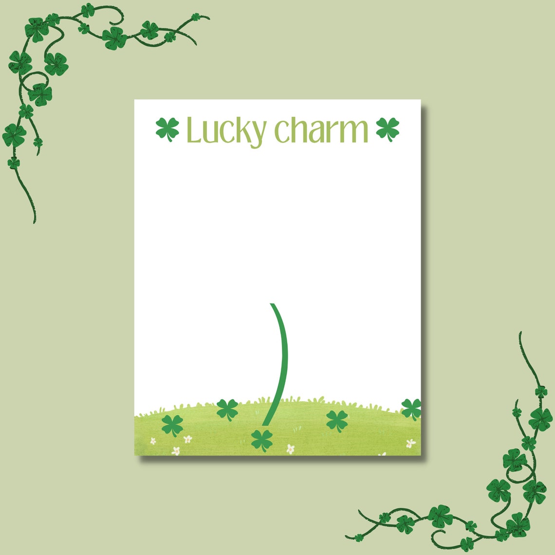 Lucky Charm Handprint Shamrock Art St. Patrick's Day Printable Craft ...