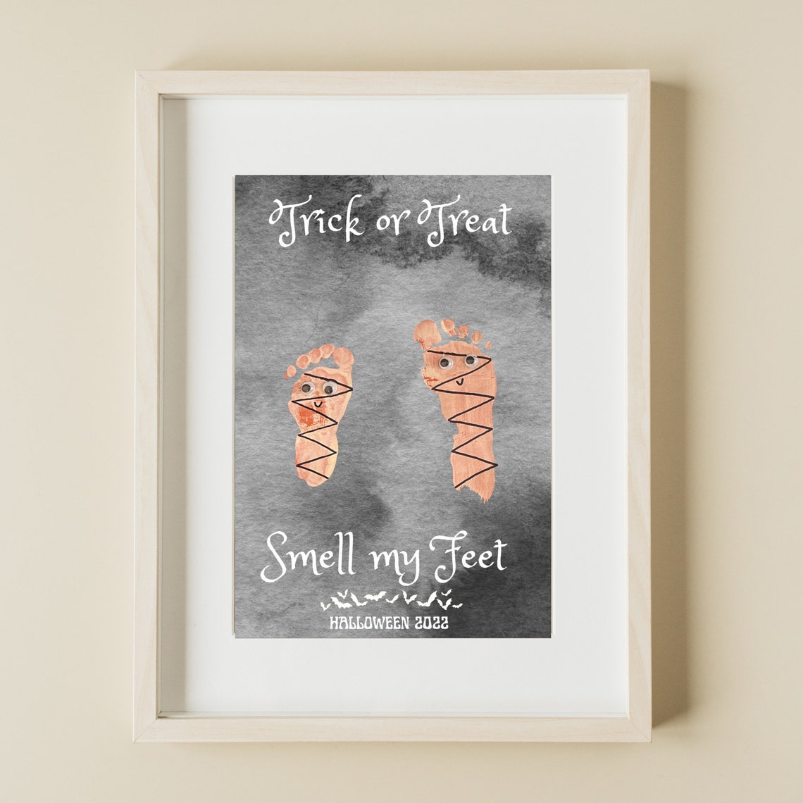 Halloween Footprint Art, Trick or Treat Smell My Feet Footprint Craft ...