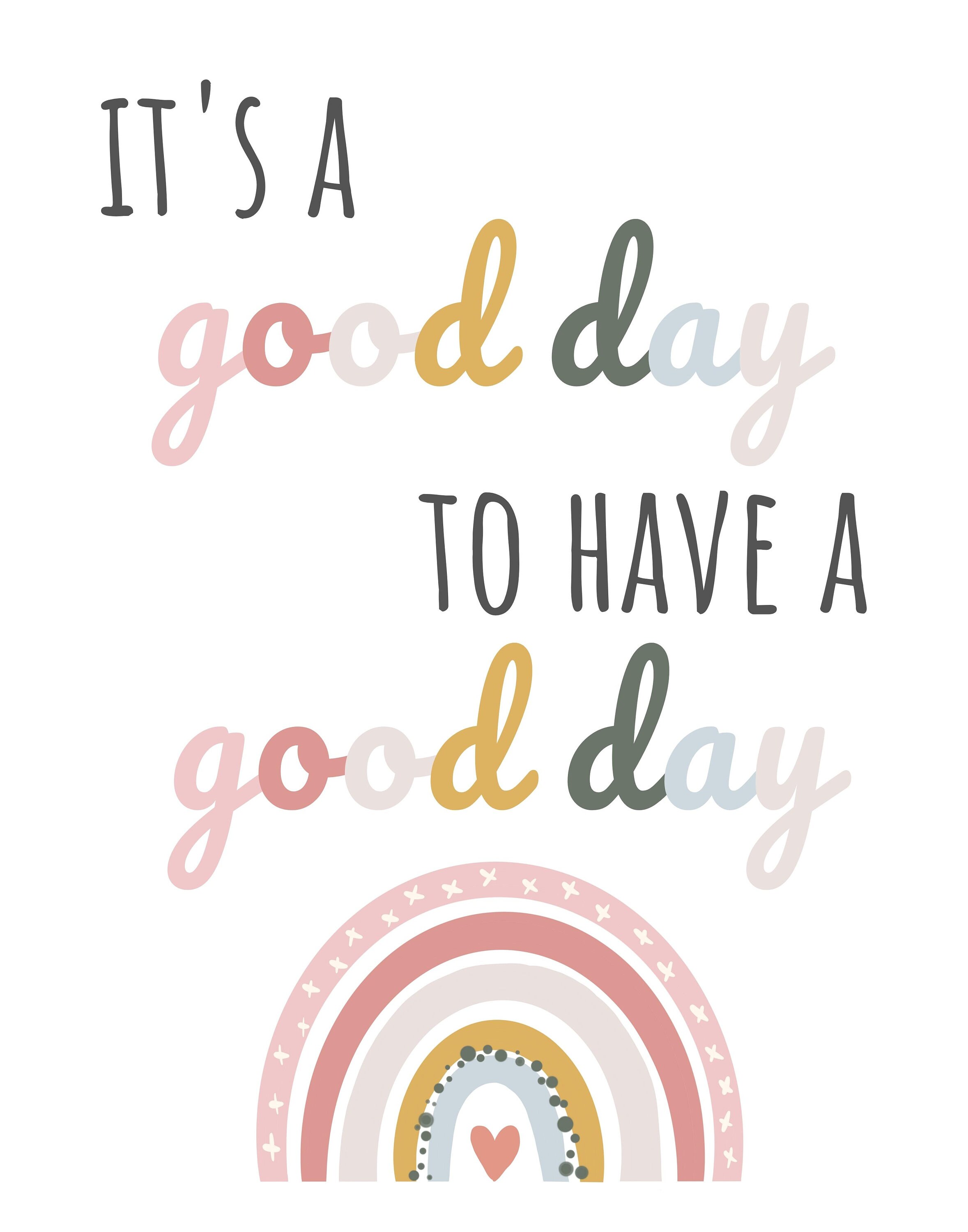 It's a Good Day Rainbow Wall Art Collage Bundle You Are Enough Print ...