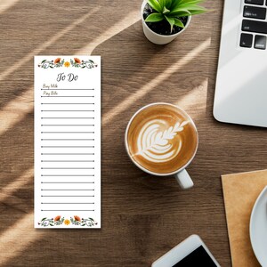 Flowered to Do List | Yellow and Orange | Simple Tasks List Template ...