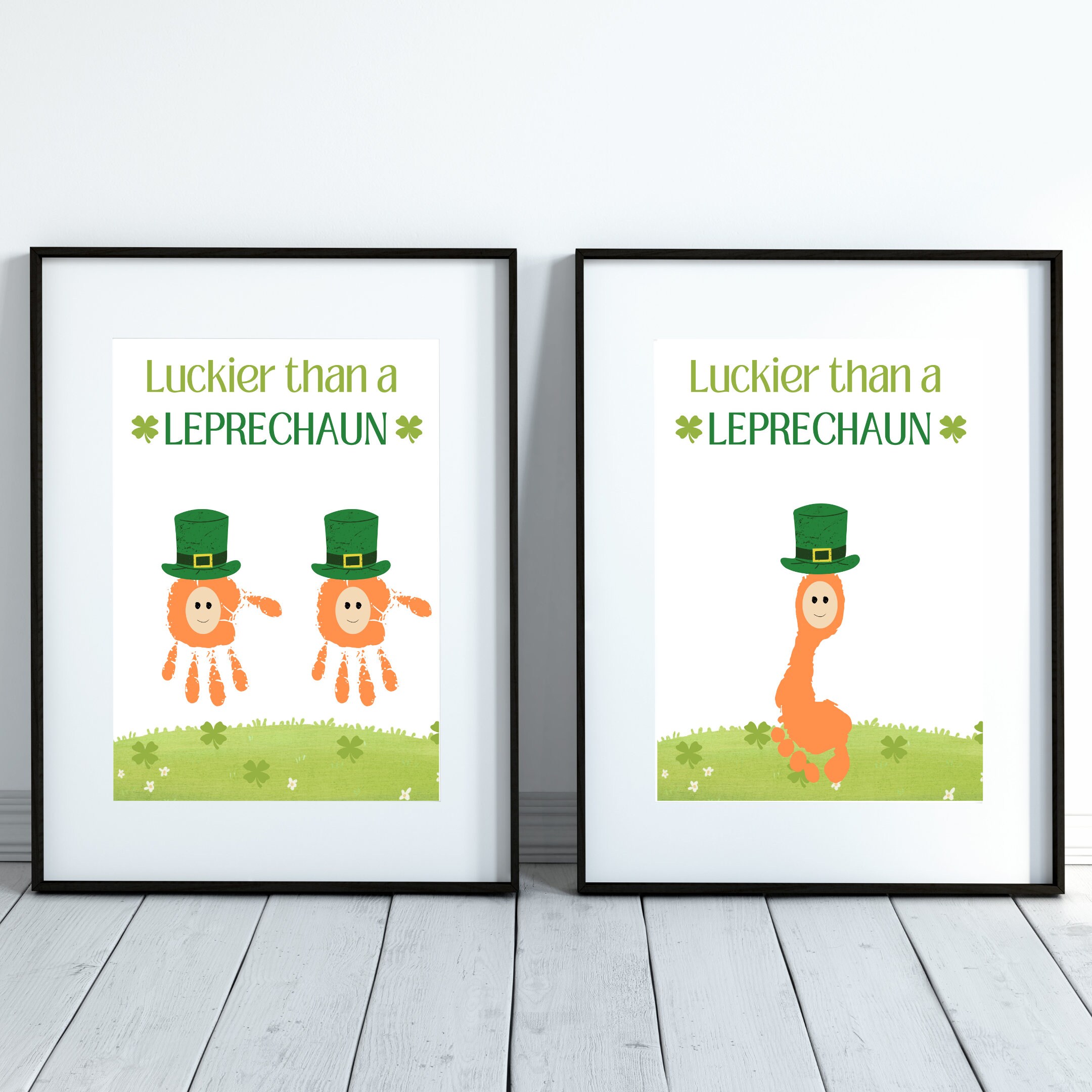 St. Patrick's Day Printable Craft Templates Lucky Charm Handprint ...