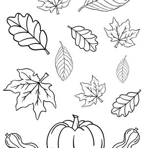 Thanksgiving Coloring Pages, Kids Activity, Digital Download, Fall ...