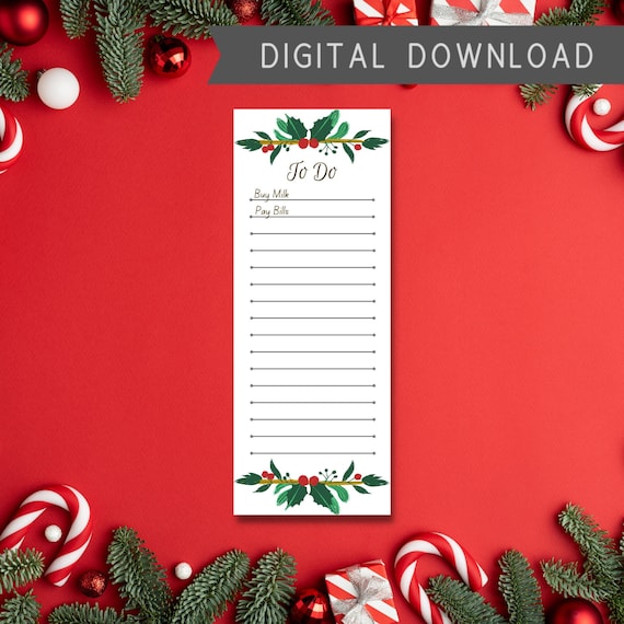 Christmas To Do List Organization
