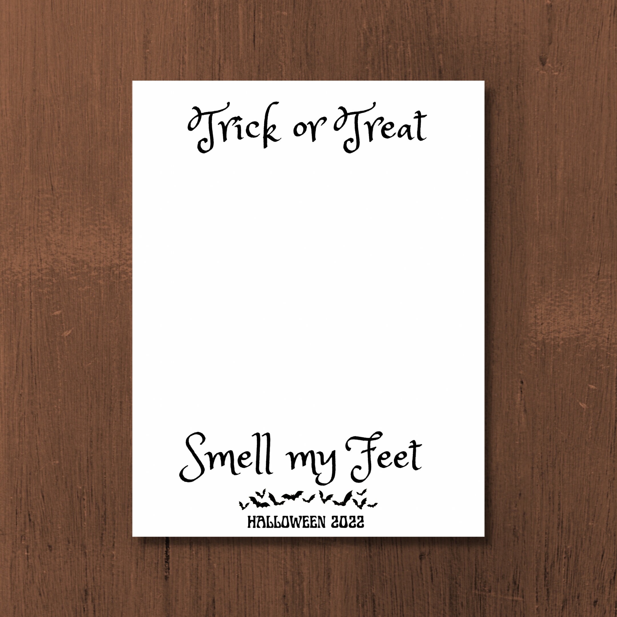Halloween Footprint Art Trick Or Treat Smell My Feet Footprint Craft