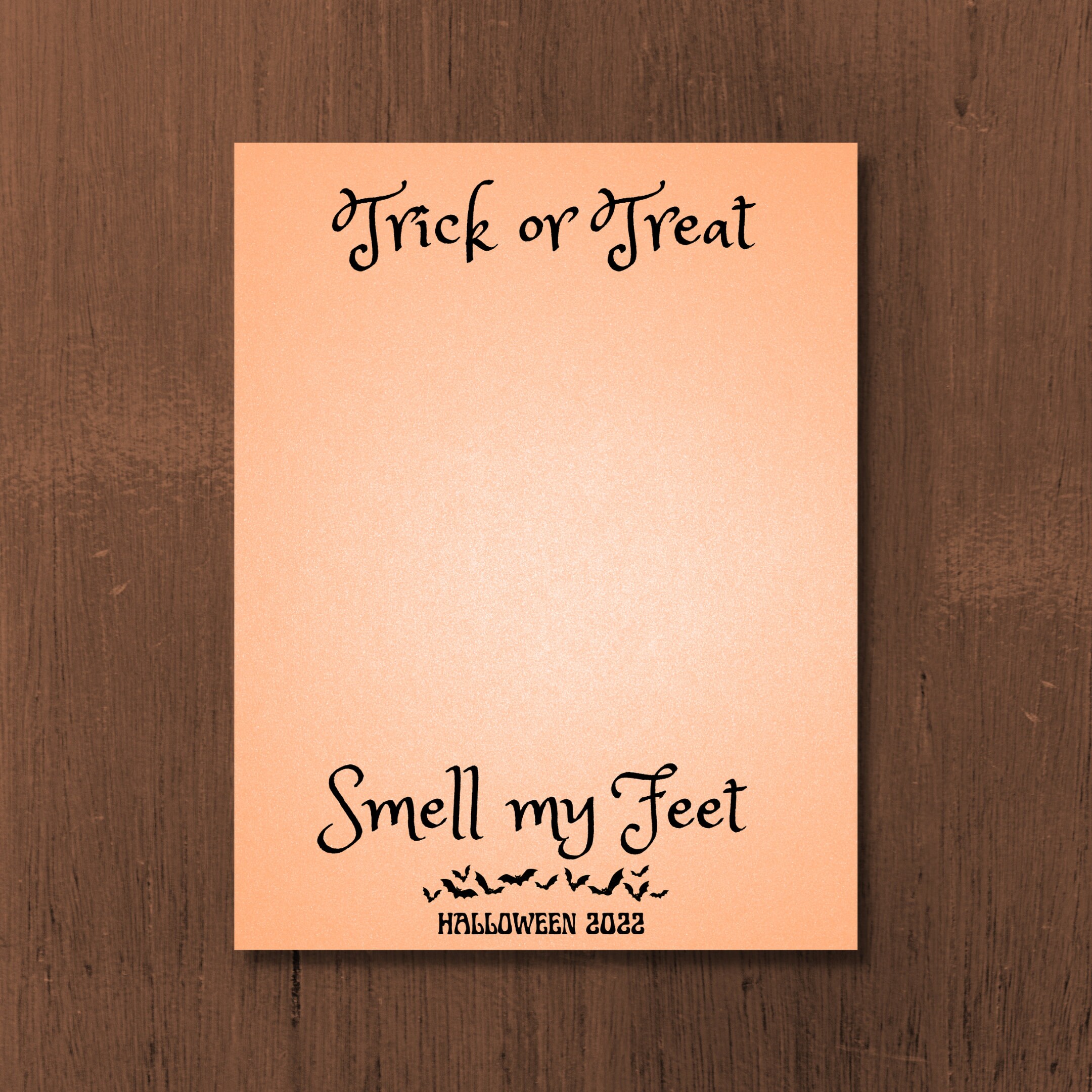 Halloween Footprint Art, Trick or Treat Smell My Feet Footprint Craft ...