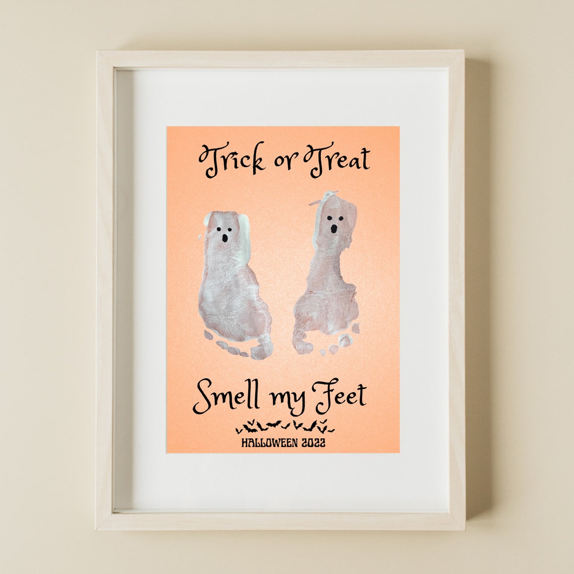 Halloween Footprint Art, Trick or Treat Smell My Feet Footprint Craft ...