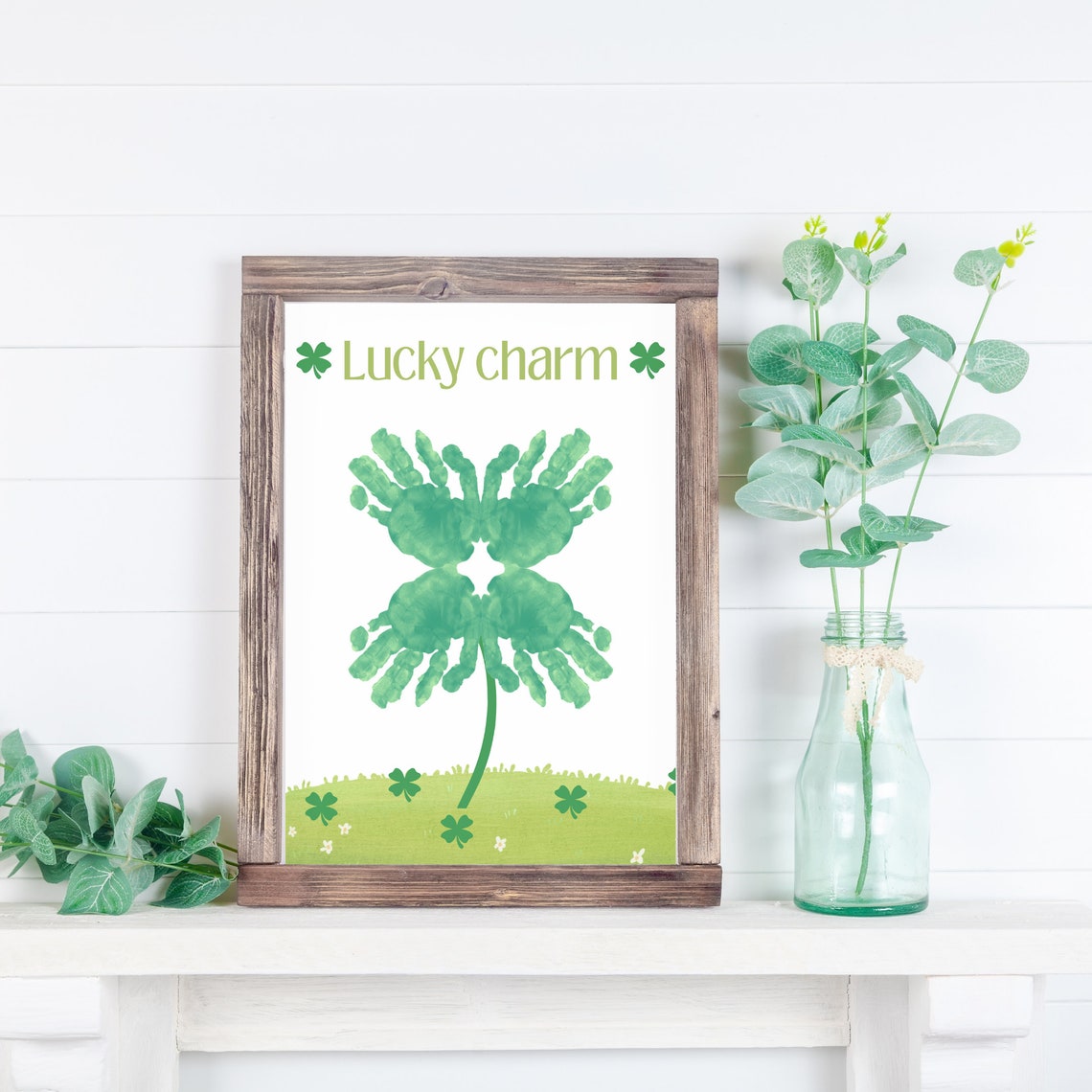 St. Patrick's Day Printable Craft Templates Lucky Charm Handprint ...