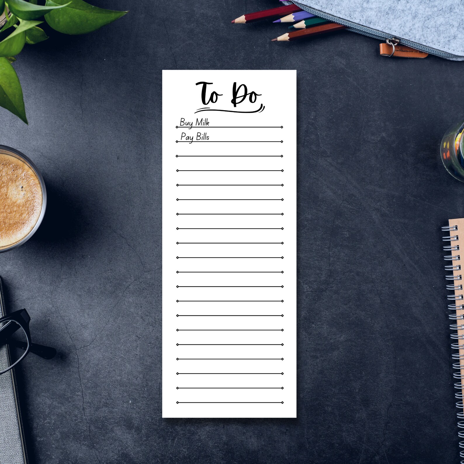 To Do List Printable | Digital Notepad | Stationary | Simple Tasks List ...