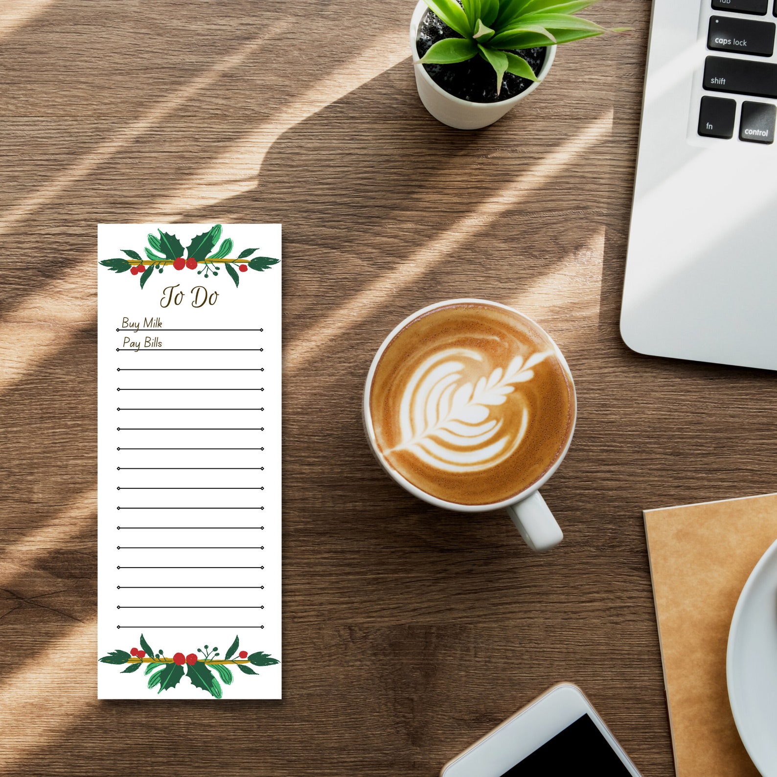 Holiday Themed to Do List, Christmas Organization, Digital Download ...