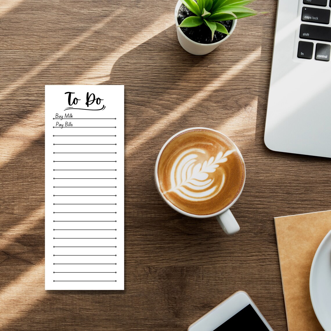 To Do List Printable Digital Notepad Stationary Simple Tasks List ...