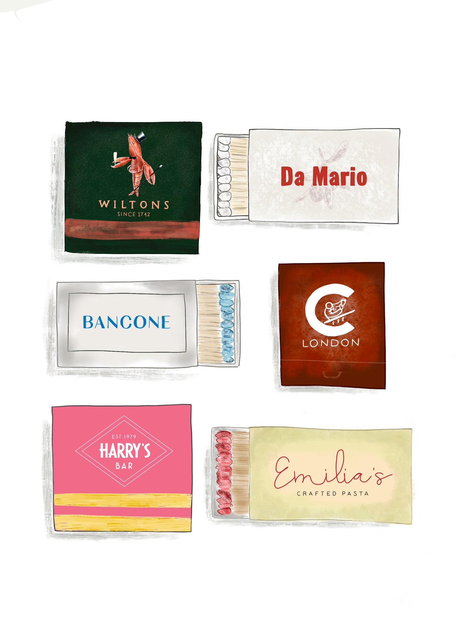 Custom Personalized Matchbox Art Print - Etsy