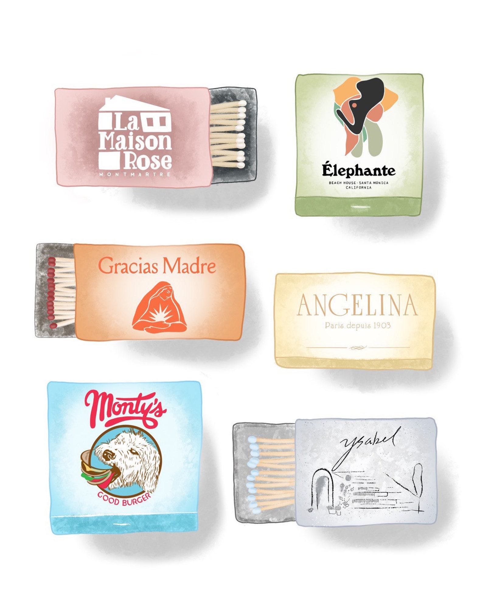 Custom Personalized Matchbox Art Print - Etsy