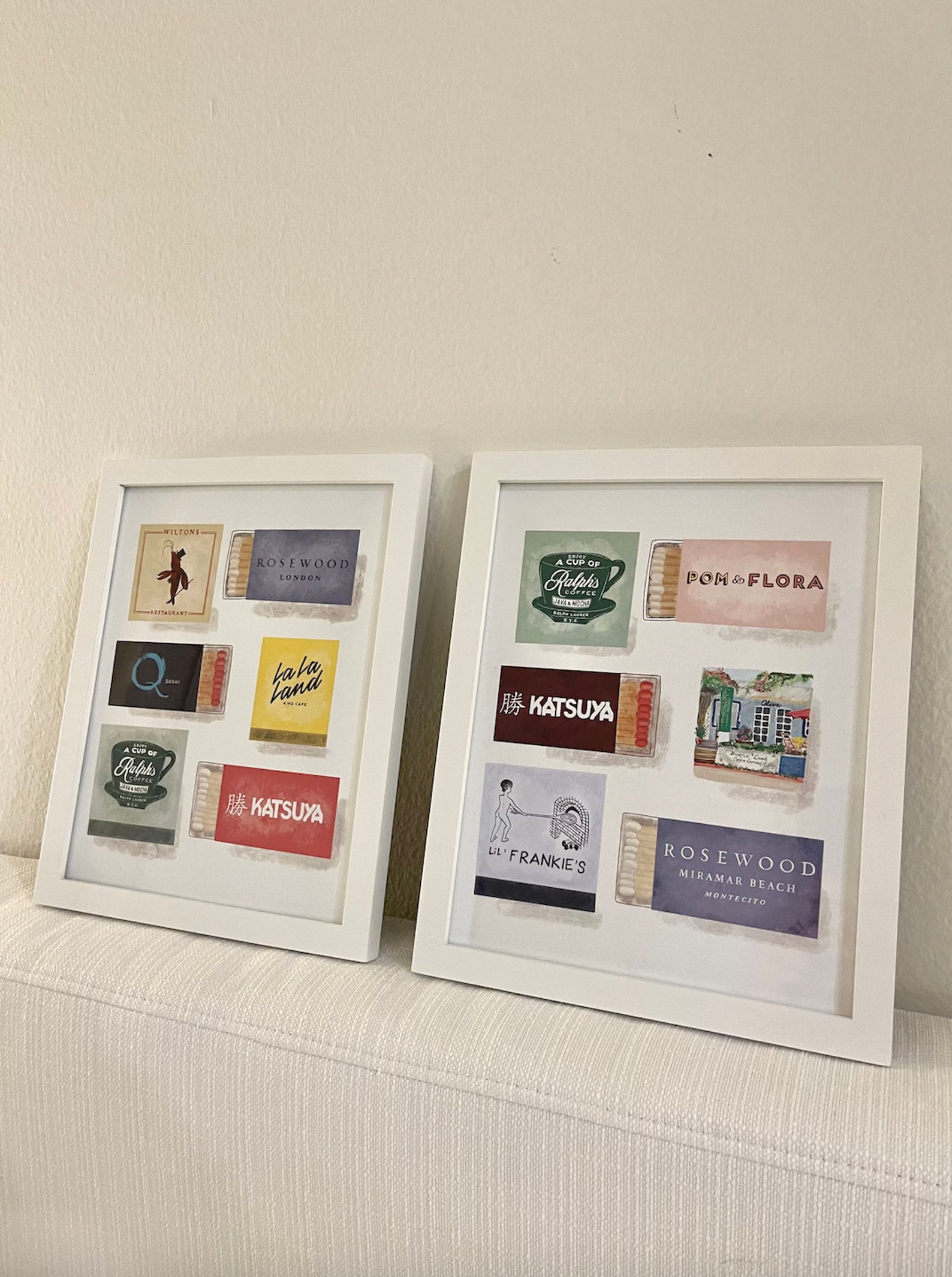 Custom Personalized Matchbox Art Print - Etsy