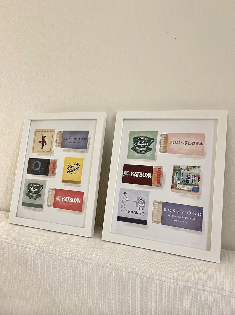 Custom Personalized Matchbox Art Print - Etsy