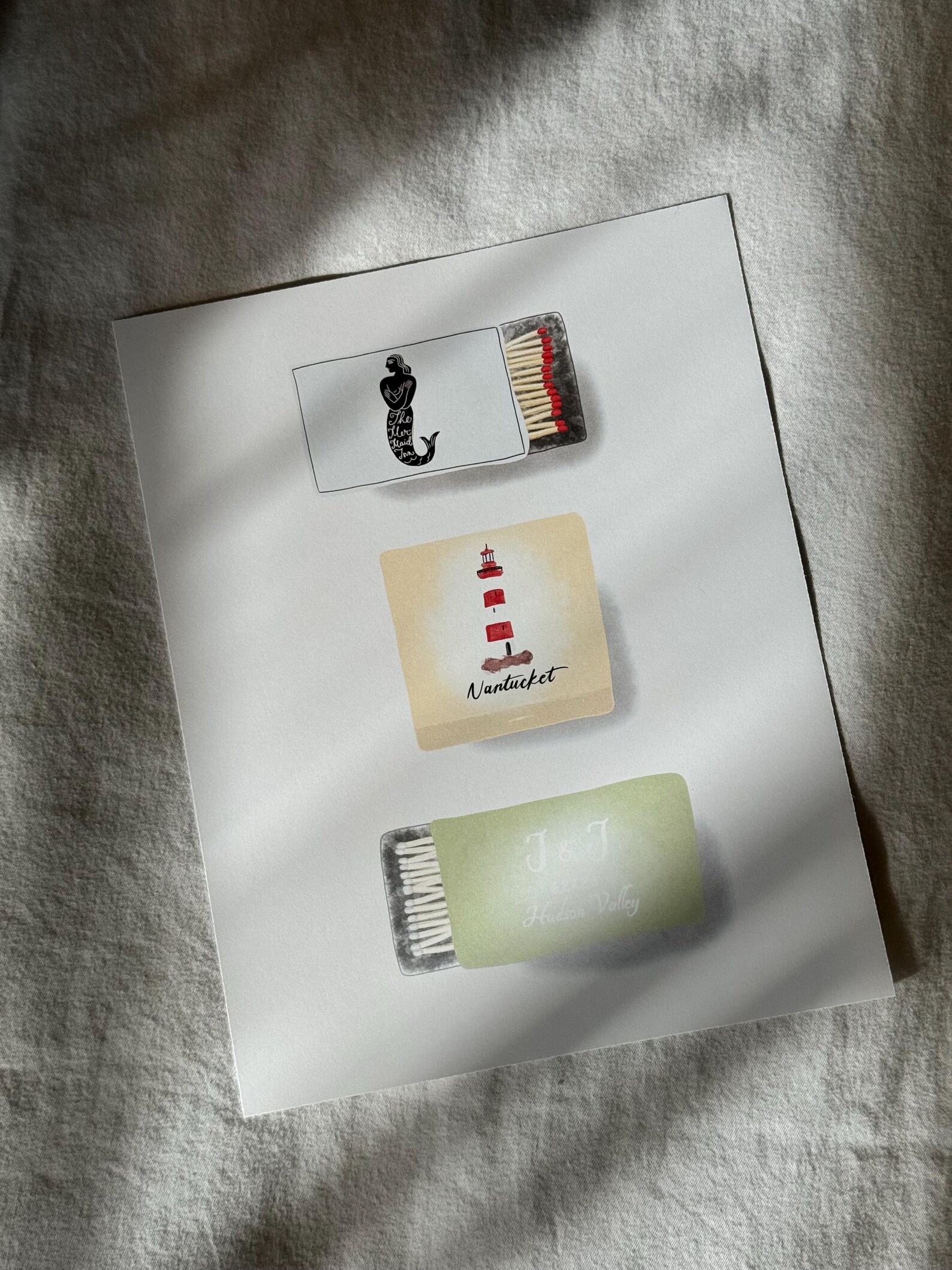 Custom Personalized Matchbox Art Print - Etsy