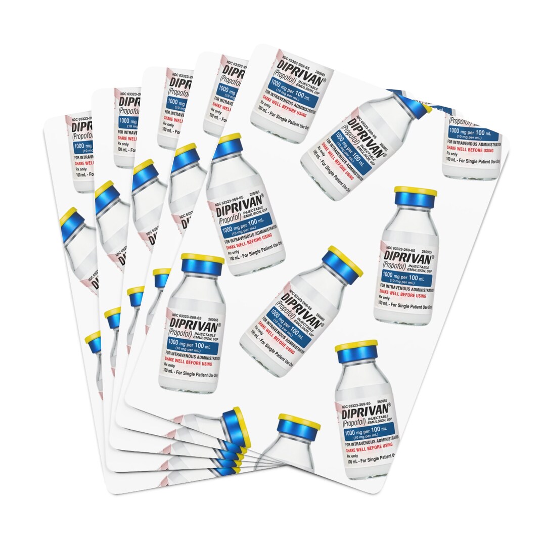 Propofol Poker Cards, Anesthesia Card Game, Nurse Themed Cards, CVICU ...