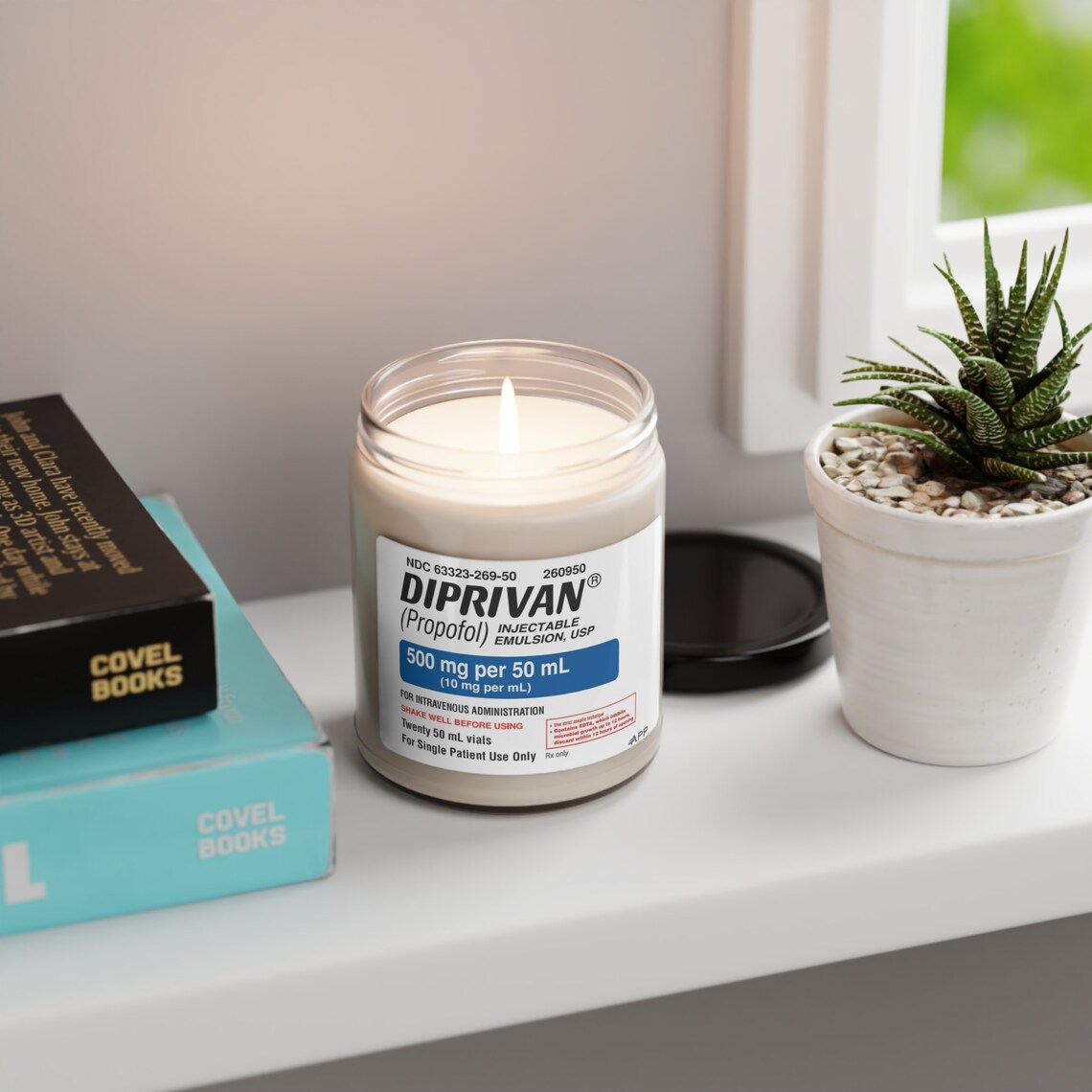 Propofol Themed Candle 9oz Icu Nurse CRNA Anesthesia NP - Etsy