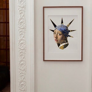 Johannes Vermeer Girl With a Pearl Earring Wall Art Canvas - Etsy