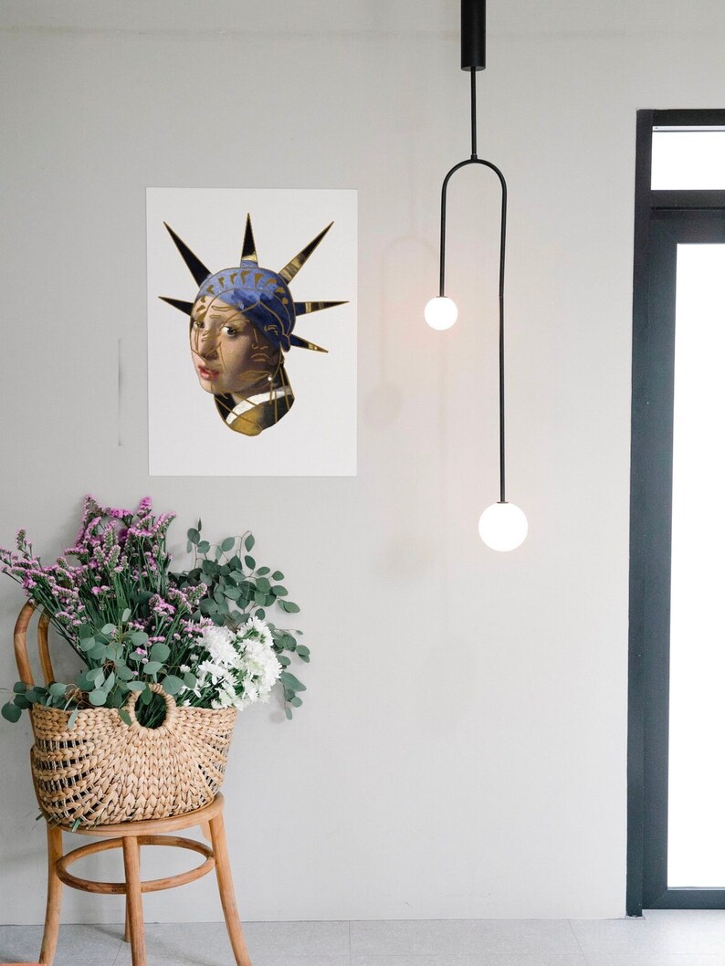 Johannes Vermeer Girl With a Pearl Earring Wall Art Canvas - Etsy