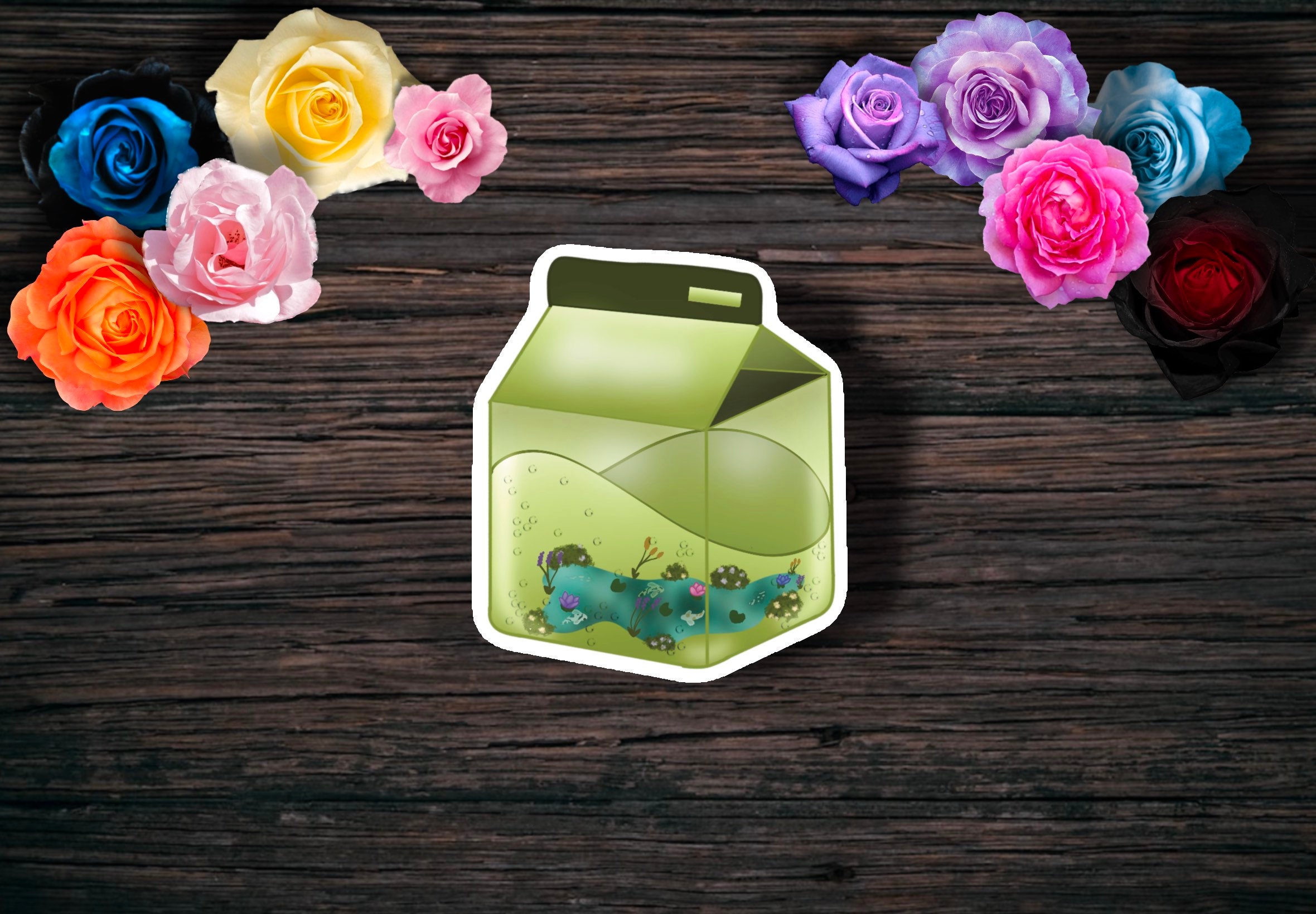 Glossy Stickers: MILK CARTON BUNDLE, Milk Carton Sticker Bundle - Etsy