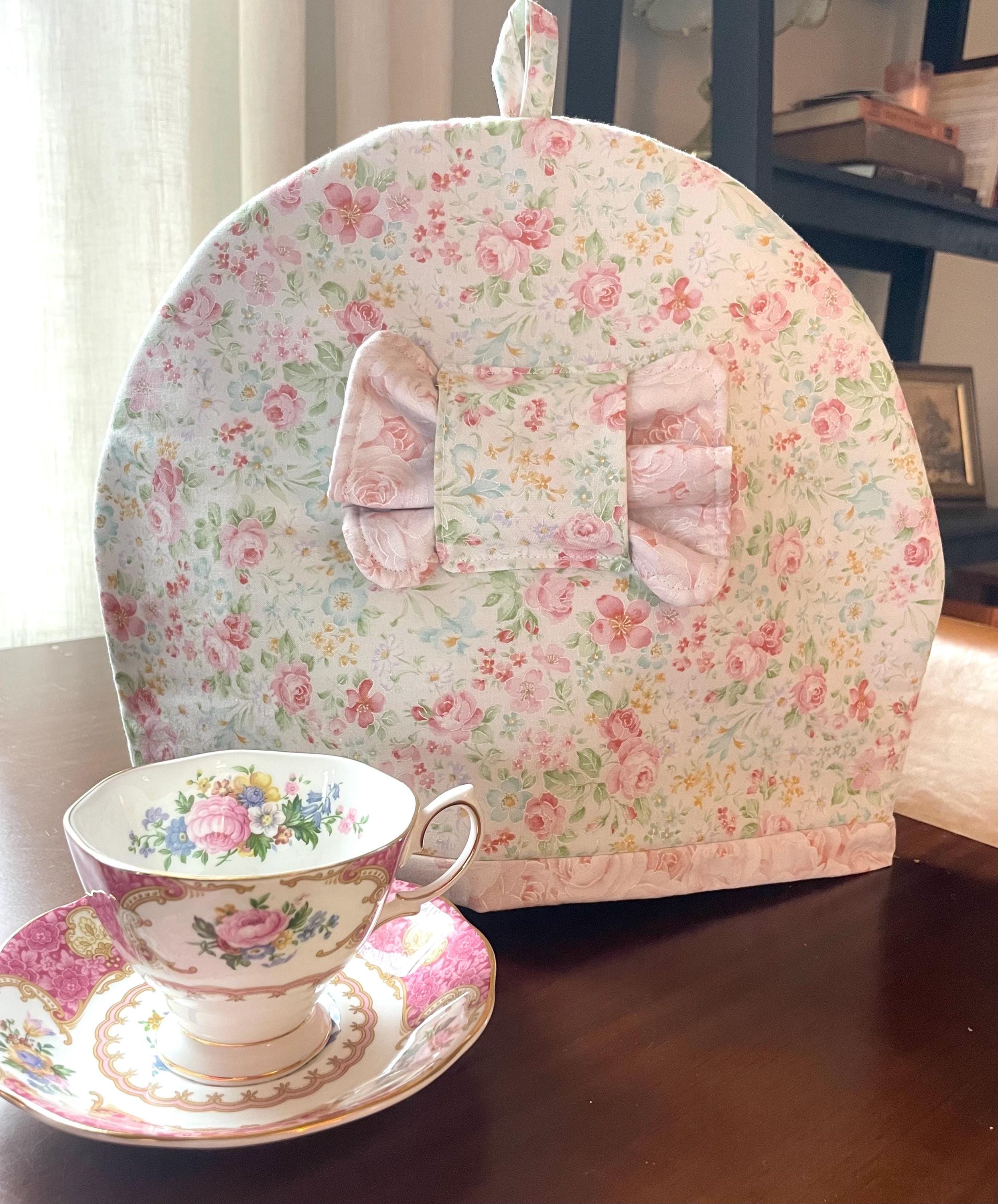 White Floral Tea Cozy - Etsy