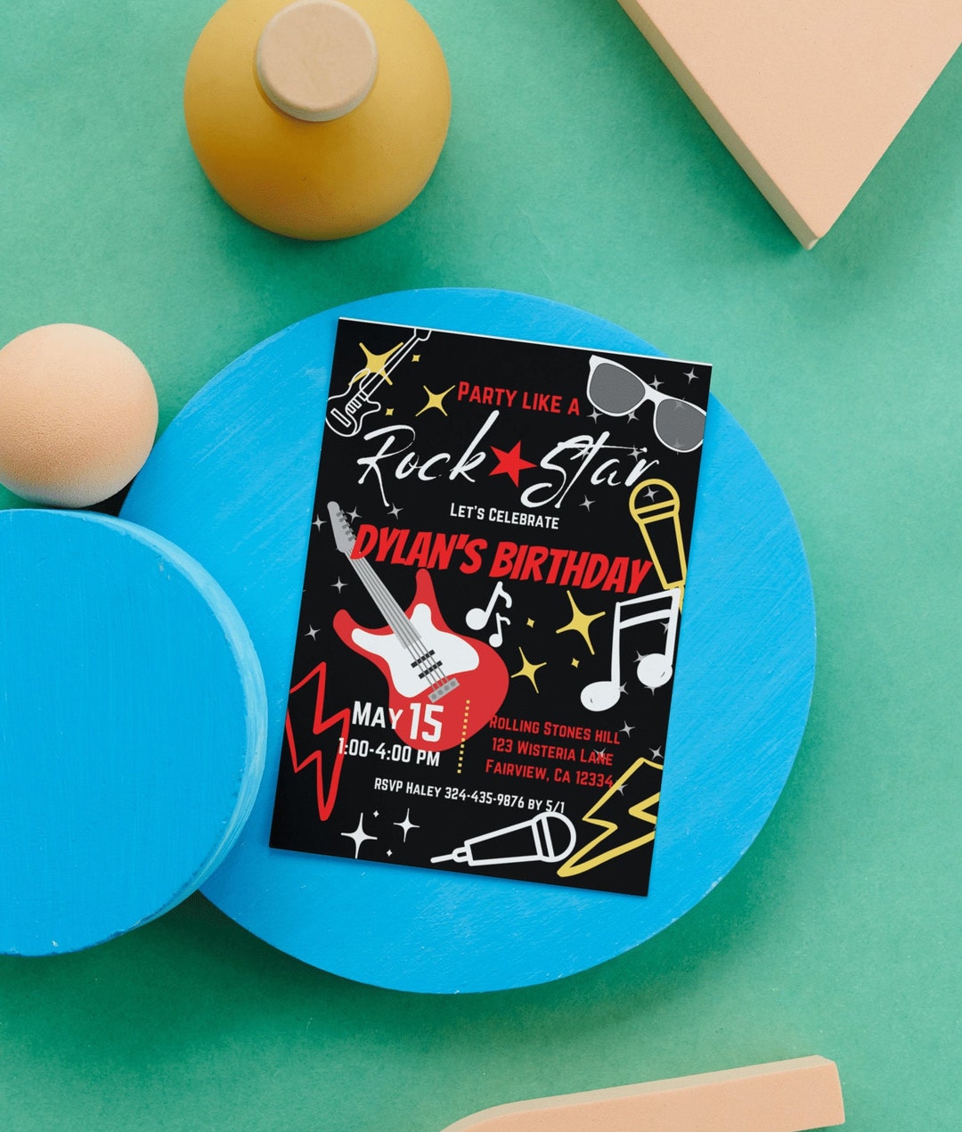 Party Like a Rockstar Invitation Template, Party Like a Rockstar Invite ...