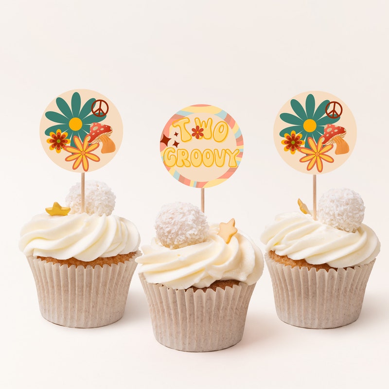 Groovy Cupcakes - Etsy