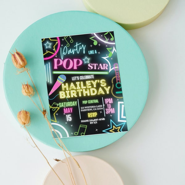 Popstar Birthday - Etsy