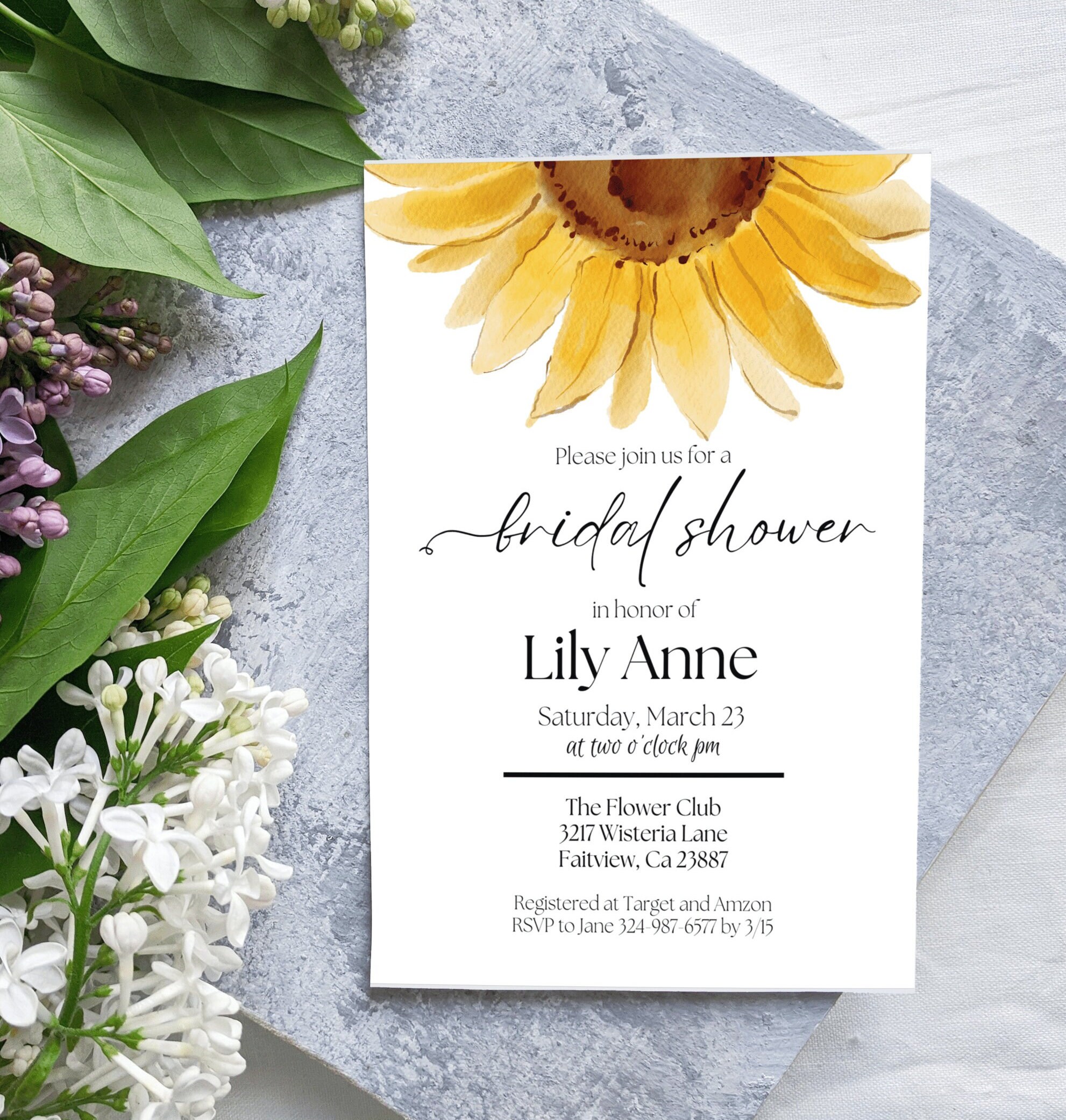 Sunflower Bridal Shower Invitation Bridal Shower Invite - Etsy