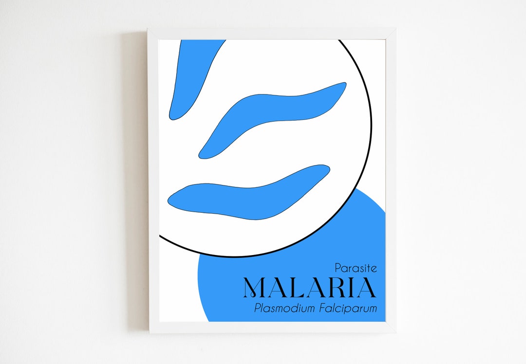 1960's Inspired Pathogen Digital Art Print - Malaria - Etsy