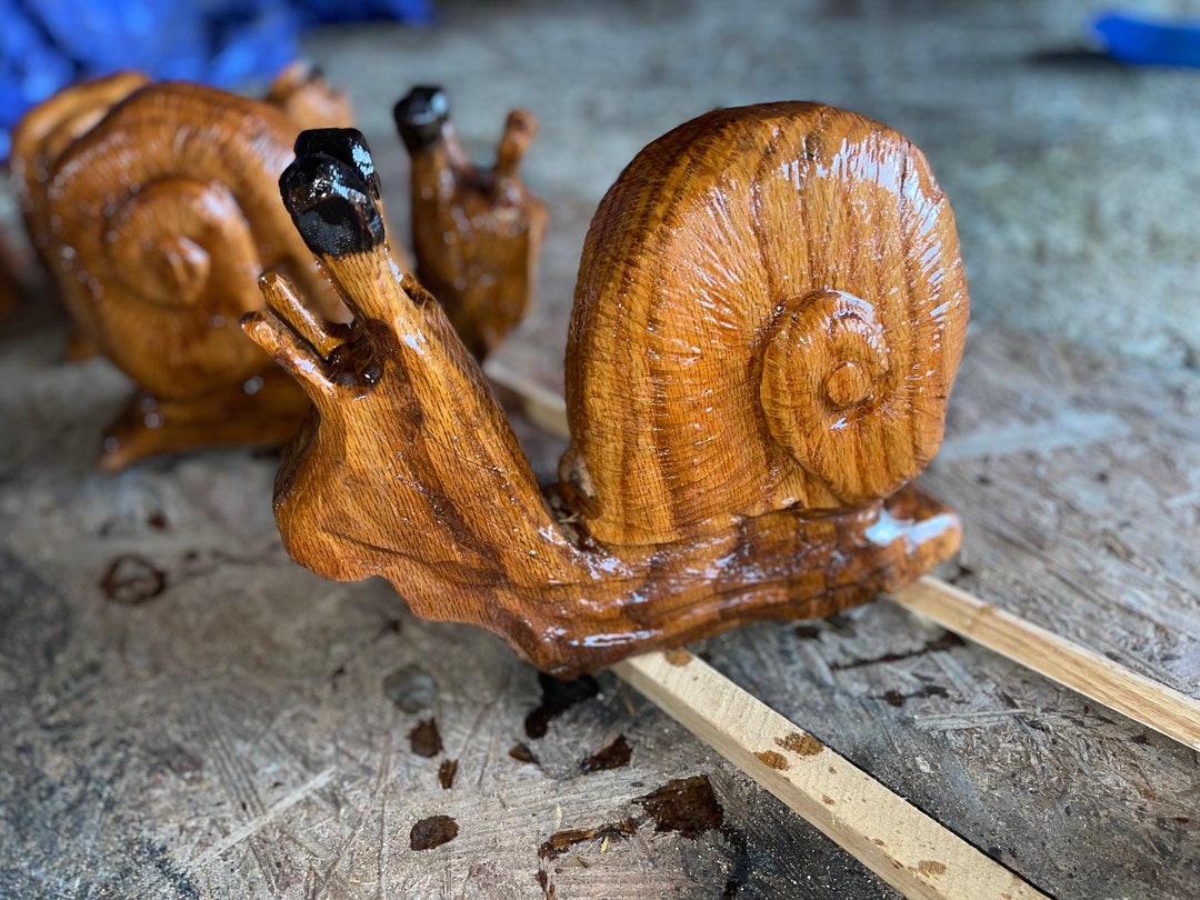 Wooden Snail - Etsy