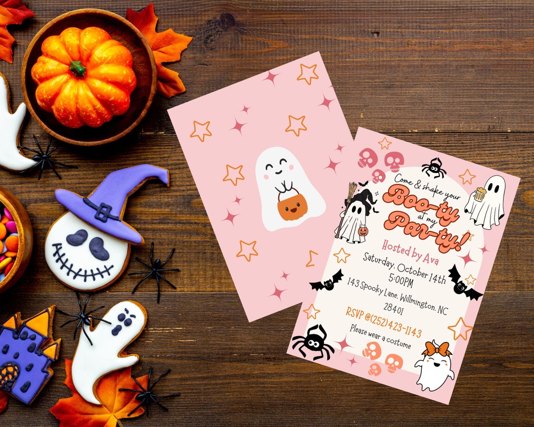 Cute Spooky Halloween Party Invitation | Halloween Invite | Digital ...
